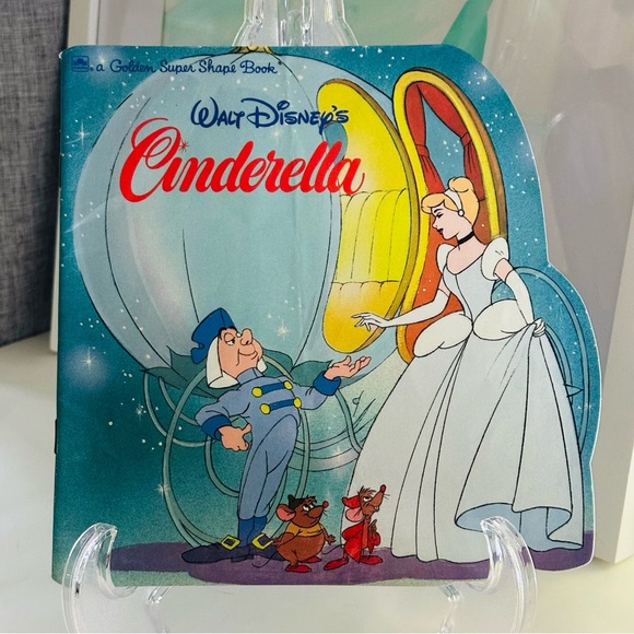 Disney | Other | Walt Disneys Cinderella A Golden Super Shape Book ...